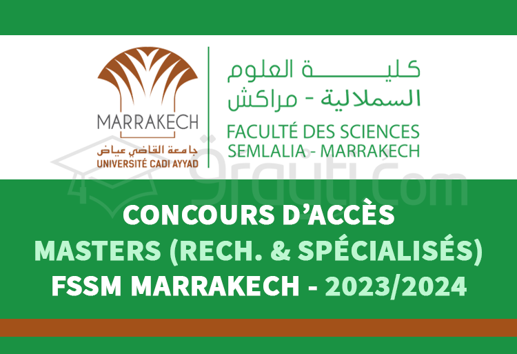 Concours Masters de la Faculté des Sciences Semlalia Marrakech (FSSM ...